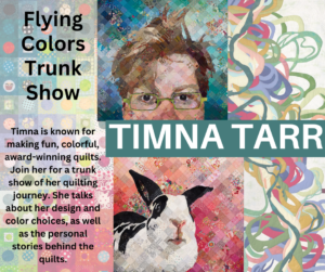 Education Webinar – Timna Tarr Trunk Show | Aotearoa Quilters